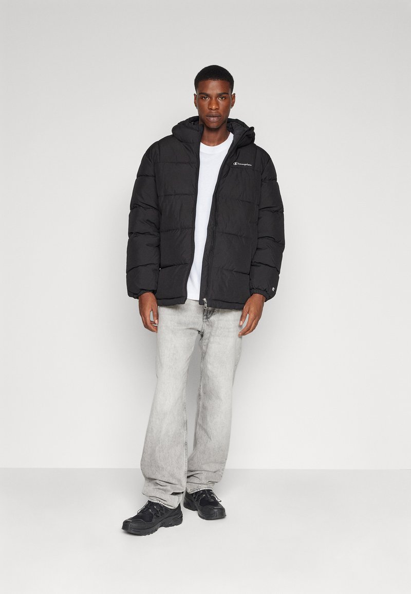 Champion Rochester ECO FUTURE HOODED JACKET UNISEX - Wintermantel - black/schwarz - Zalando.ch