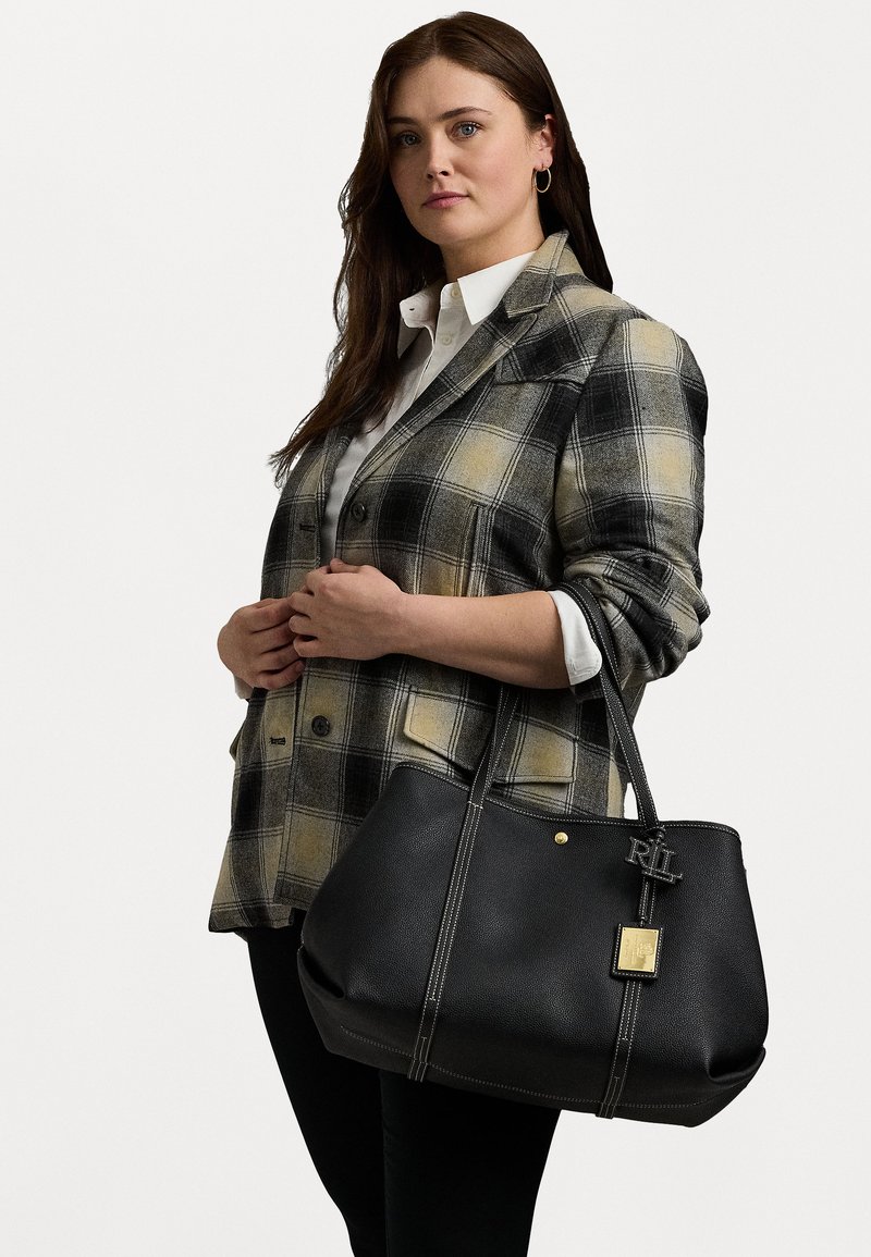 Lauren Ralph Lauren PEBBLED LEATHER LARGE EMERIE TOTE BAG - Weekend bag ...