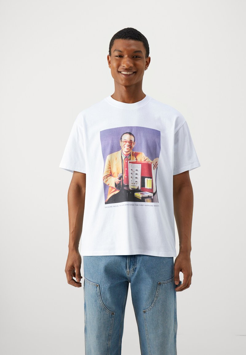 Edwin DAISUKE UNISEX - T-shirt z nadrukiem/biały - Zalando.pl