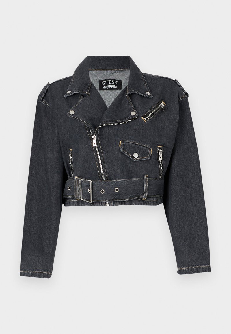 Guess SANDY JACKET - Giacca di jeans - tokyo black/nero denim - Zalando.it