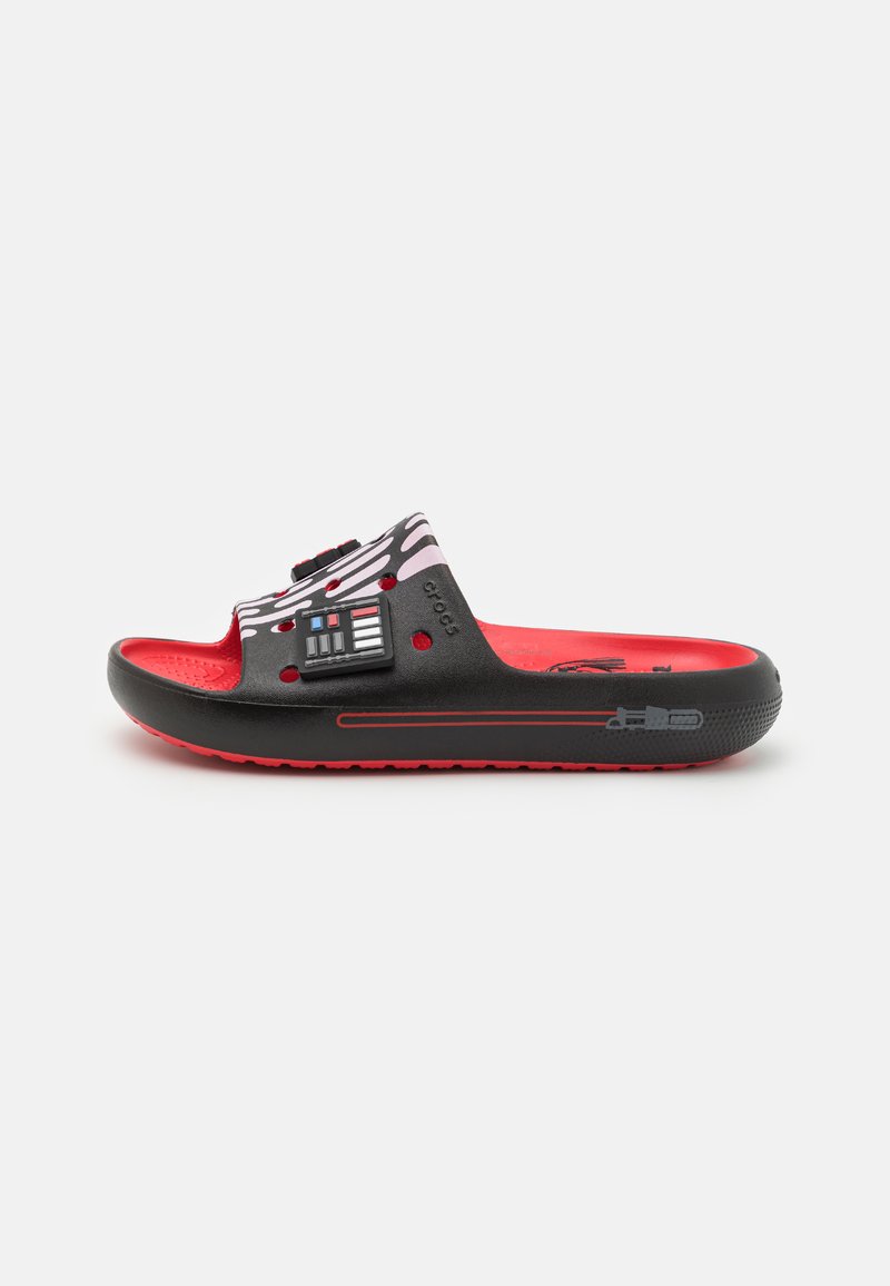 Crocs DARTH VADER CLASSIC SLIDE UNISEX - Pool slides - varsity red/dark ...