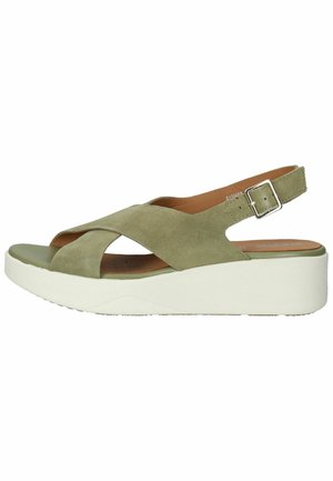 Geox D LAUDARA - Sandalen met plateauzool - navy/donkerblauw - Zalando.nl