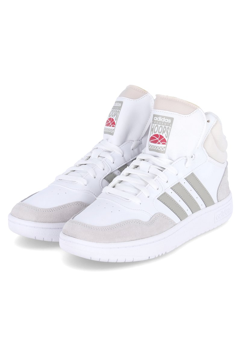 adidas Originals HOOPS 3.0 MID - Sneakers hoog - weiß/wit - Zalando.nl