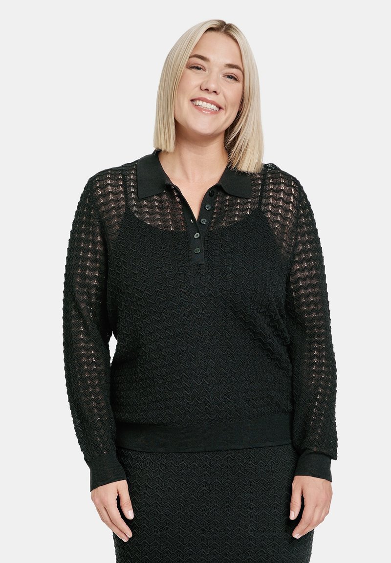 Samoon Polo shirt - black - Zalando