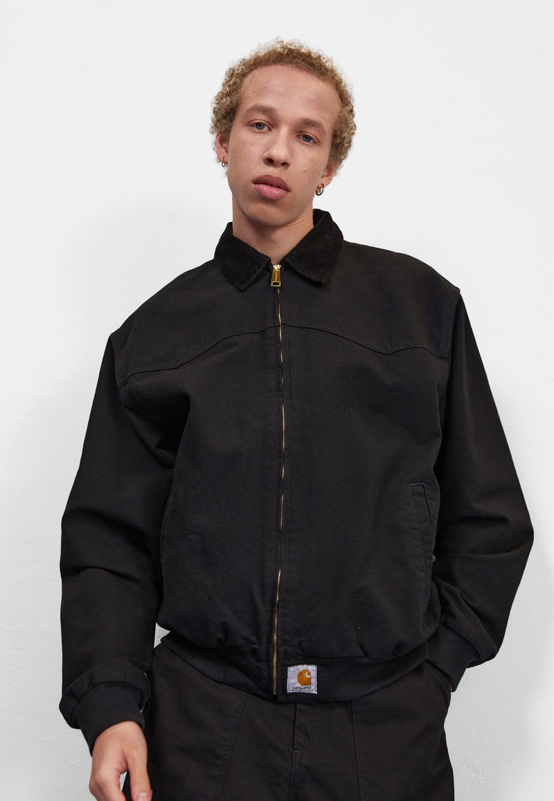 Carhartt WIP SANTA FE JACKET DEARBORN - Bomber-jakk - black/must ...