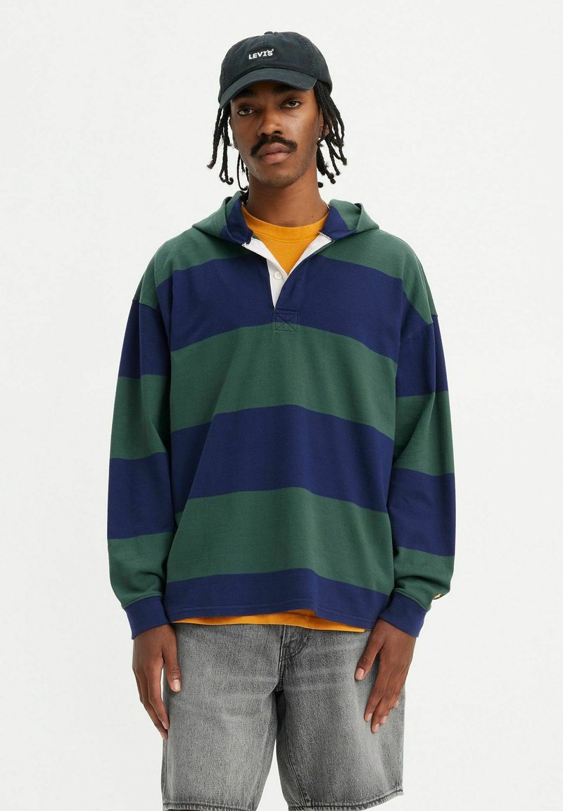 Levi's® CLUB RUGBY SWEATSHIRT - Hoodie - club trekking green/groen ...