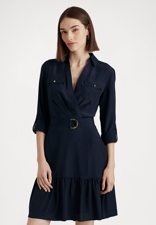 Lauren Ralph Lauren BRYGITKA SHORT SLEEVE DAY DRESS - Jurk - lighthouse navy/blauw - Zalando.be
