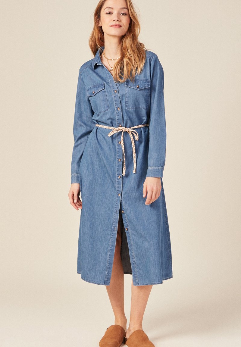 BONOBO Jeans KOFREUNDLICHES - Robe en jean - denim bleach/dyed denim ...