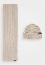 HUGO ZET UNISEX SET - Écharpe - light beige/beige - ZALANDO.FR