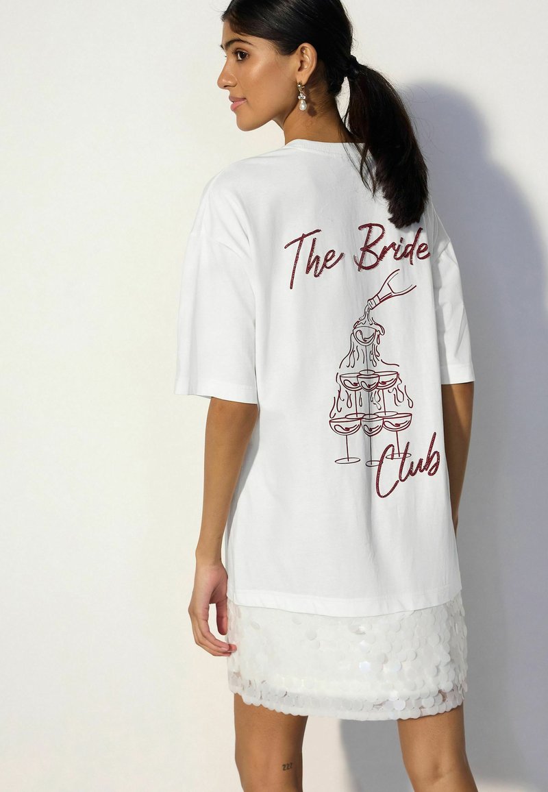 Next REGULAR FIT - SHORT SLEEVE T-SHIRT SEQUIN BRIDAL DRESS - Jersey ...