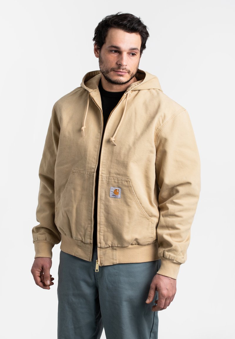 Carhartt WIP Zip-up sweatshirt - bourbon/beige - Zalando