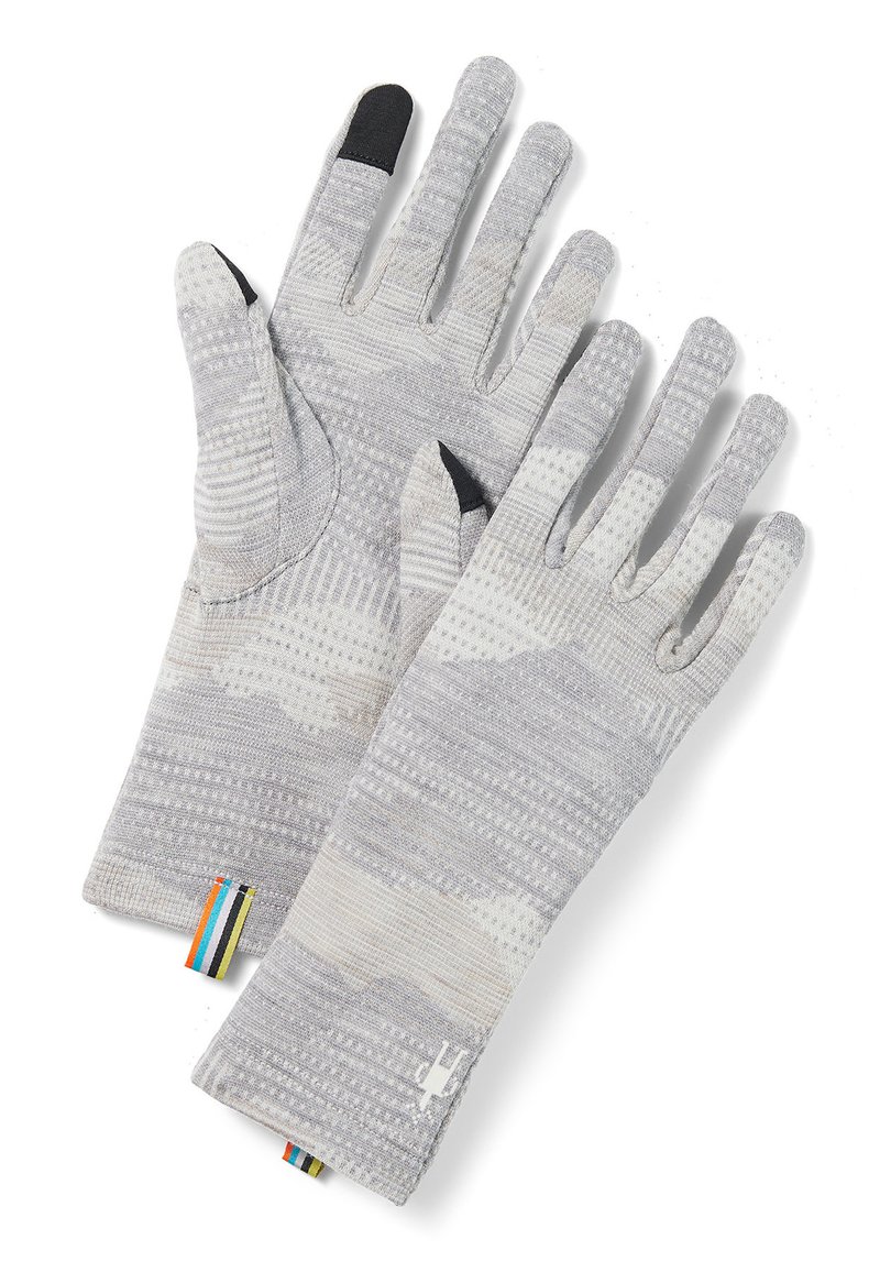Smartwool THERMAL MERINO - Gloves - light grey mountain scape/light ...