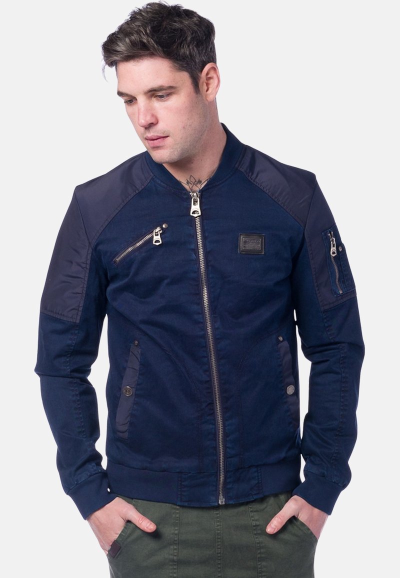 Koroshi Bomber Jacket - azul osc dark blue/dark blue - Zalando.de