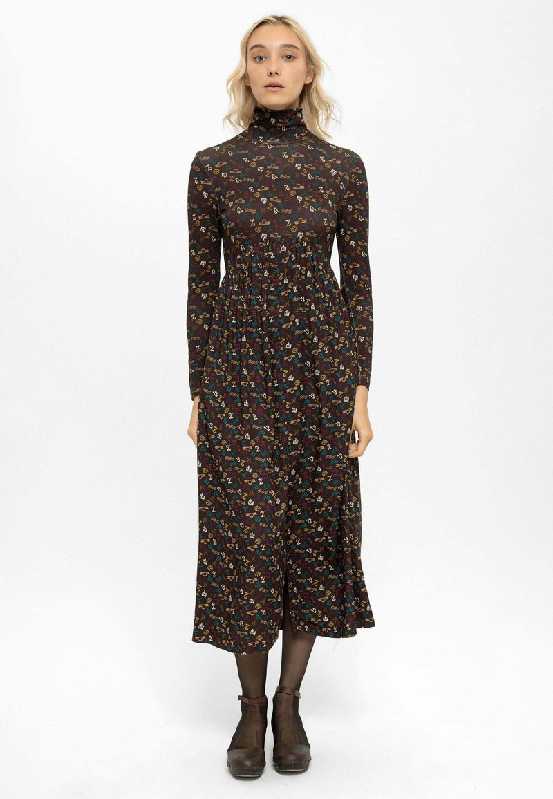 anou anou ALLOVER - Vardagsklänning - brown/brun - Zalando.se