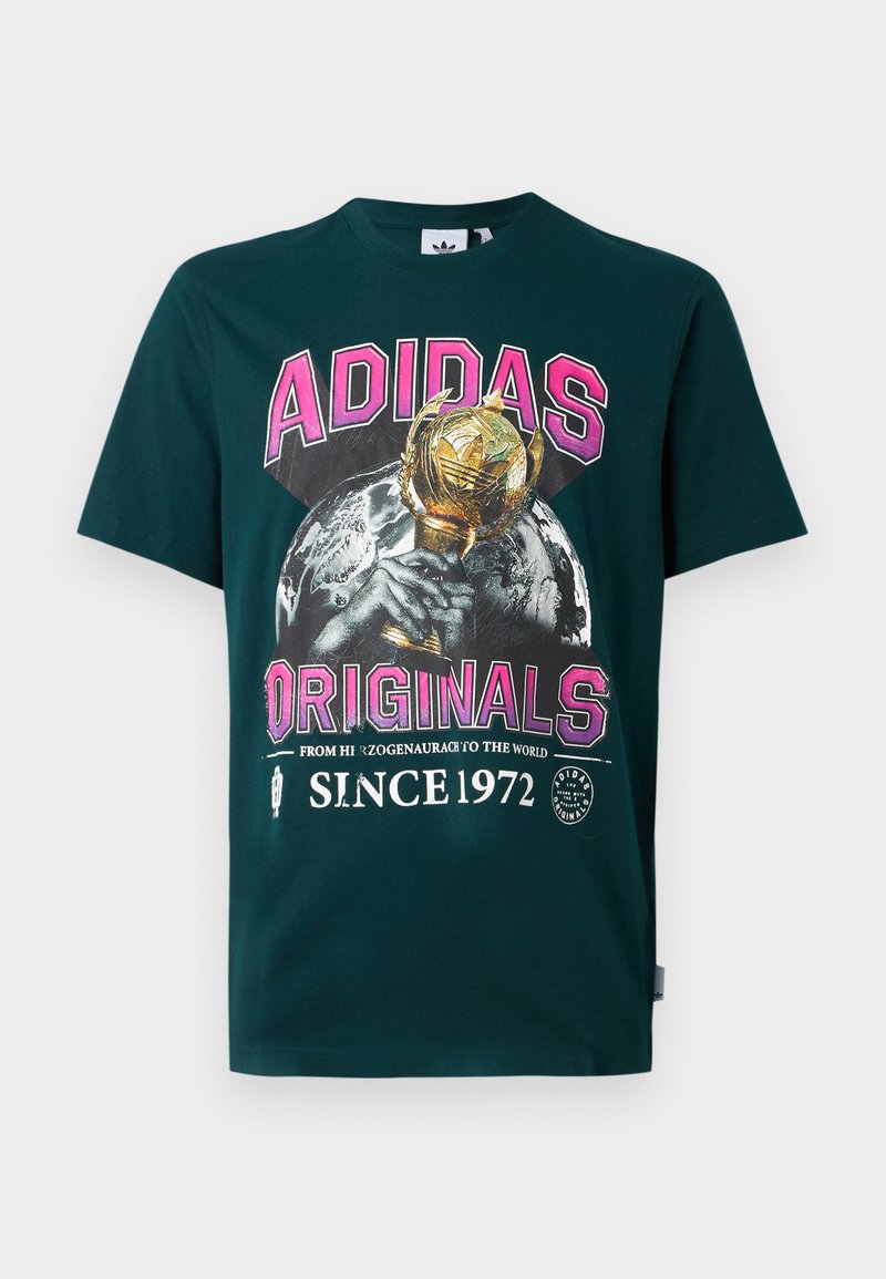 adidas Originals GRAPHIC UNISEX - Triko s potiskem - aurora ivy/zelená ...