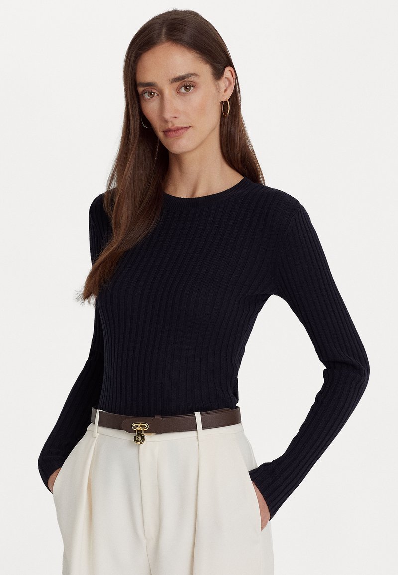 Lauren Ralph Lauren SESALAY LONG SLEEVE - Jersey de punto - navy/azul ...