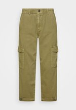 Kaffe ELEKTRA CROPPED PANTS - Cargobroek - washed lizard/groen - Zalando.nl