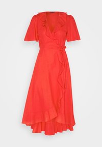 Marks & Spencer RUFFLE FRONT LINE - Jurk - rot/rood - Zalando.nl