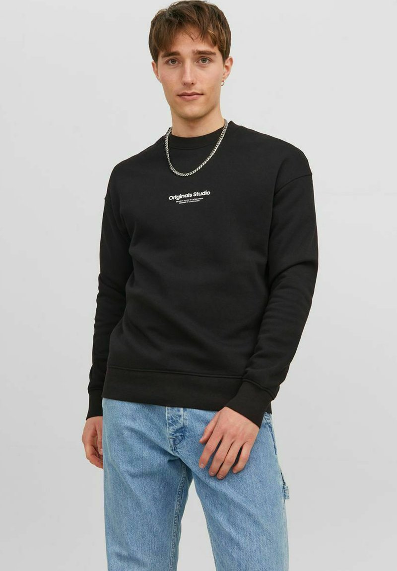 Jack & Jones CREW NECK NOOS - Sweatshirt - black/schwarz - Zalando.ch