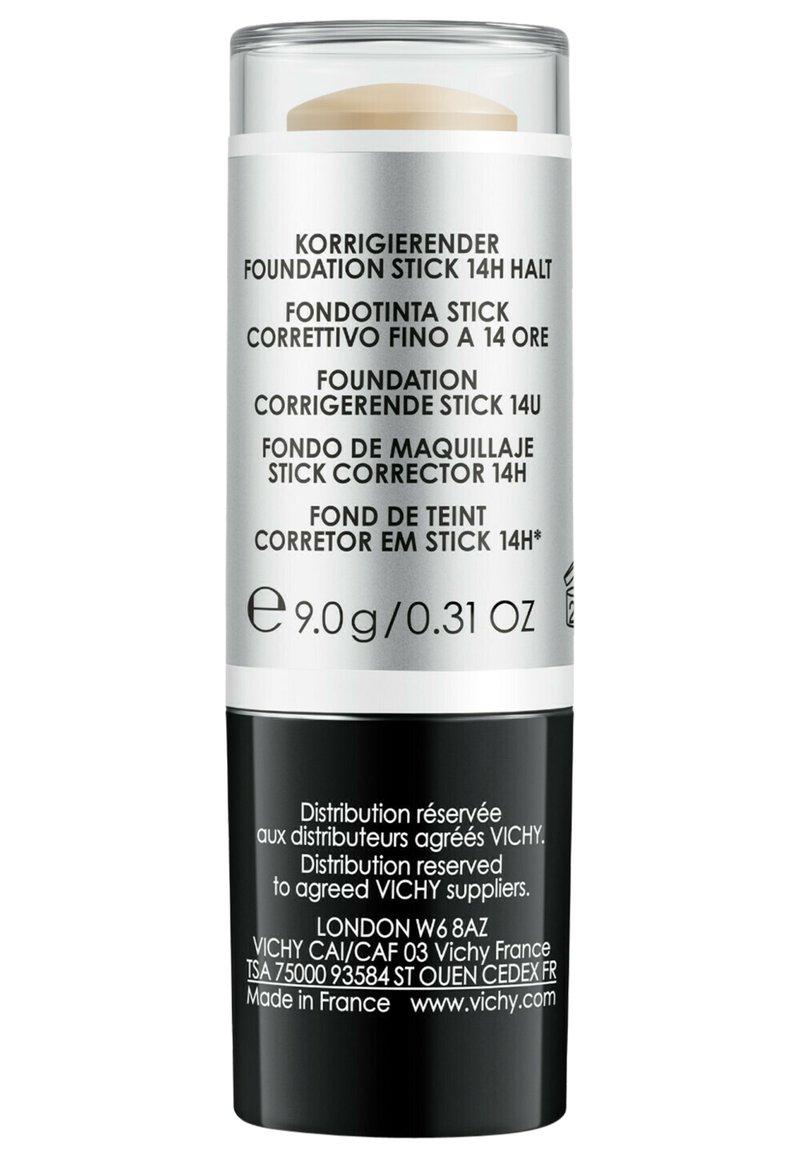 VICHY FACE MAKEUP DERMABLEND EXTRA COVER STICK 25 9G, 14H DECKENDER FO ...