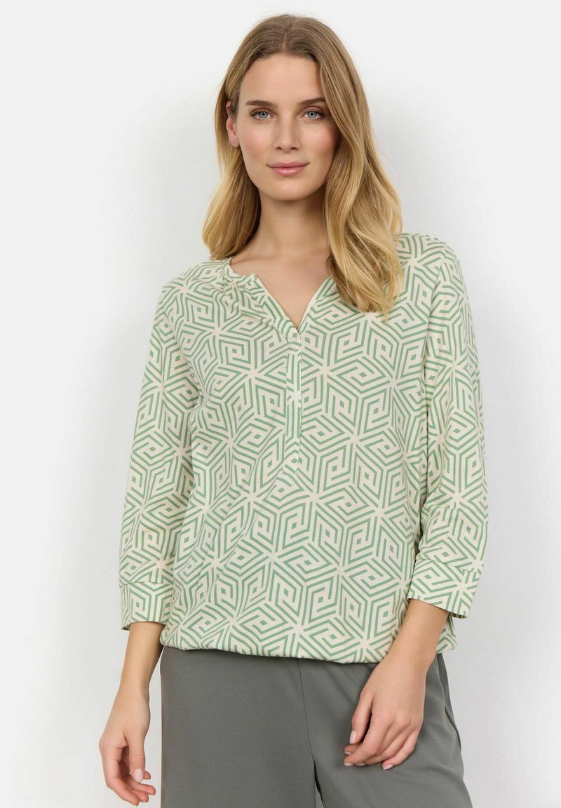 Soyaconcept FELICITY AOP - Bluse - green combi/grøn - Zalando.dk