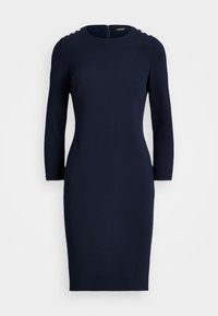 Lauren Ralph Lauren Petite ROMEE SLEEVE DAY DRESS - Jerseyklänning - lighthouse navy/blå ...