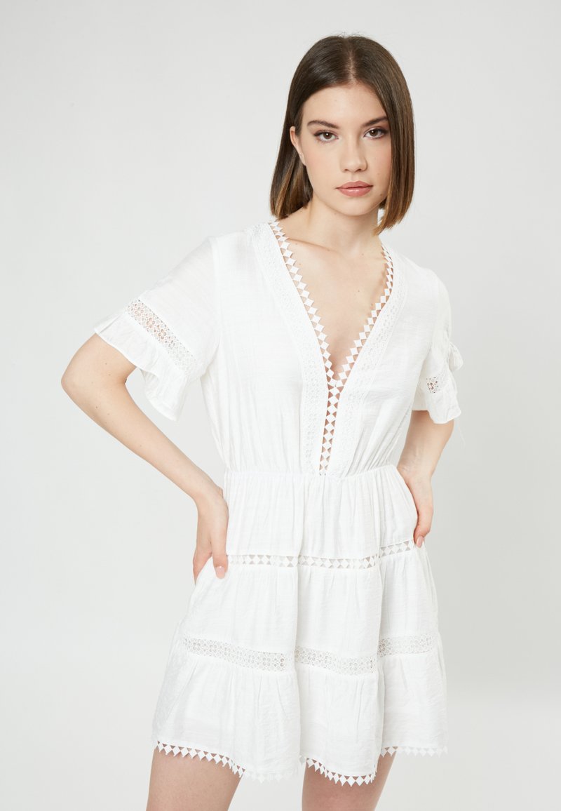 INFLUENCER FANCY TRIMS - Vestido informal - white/blanco - Zalando.es
