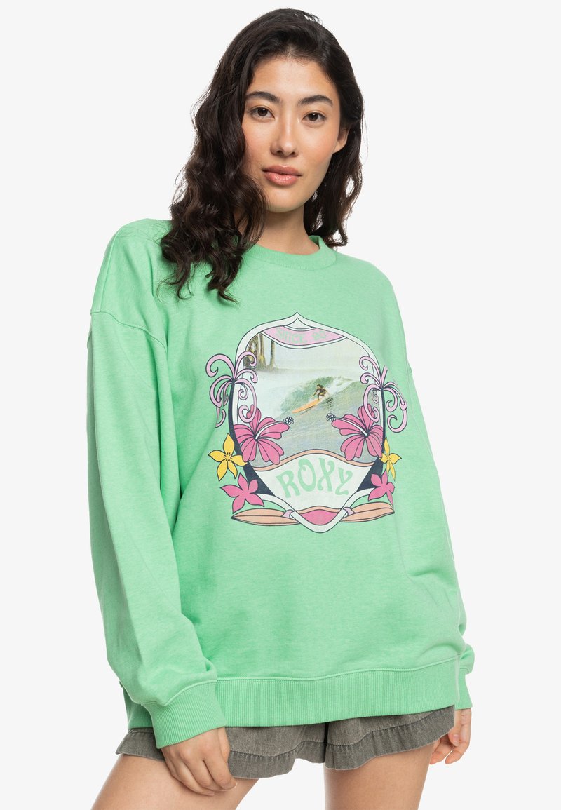 Roxy TAKE YOUR PLACE A - Sweatshirt - green - Zalando.co.uk