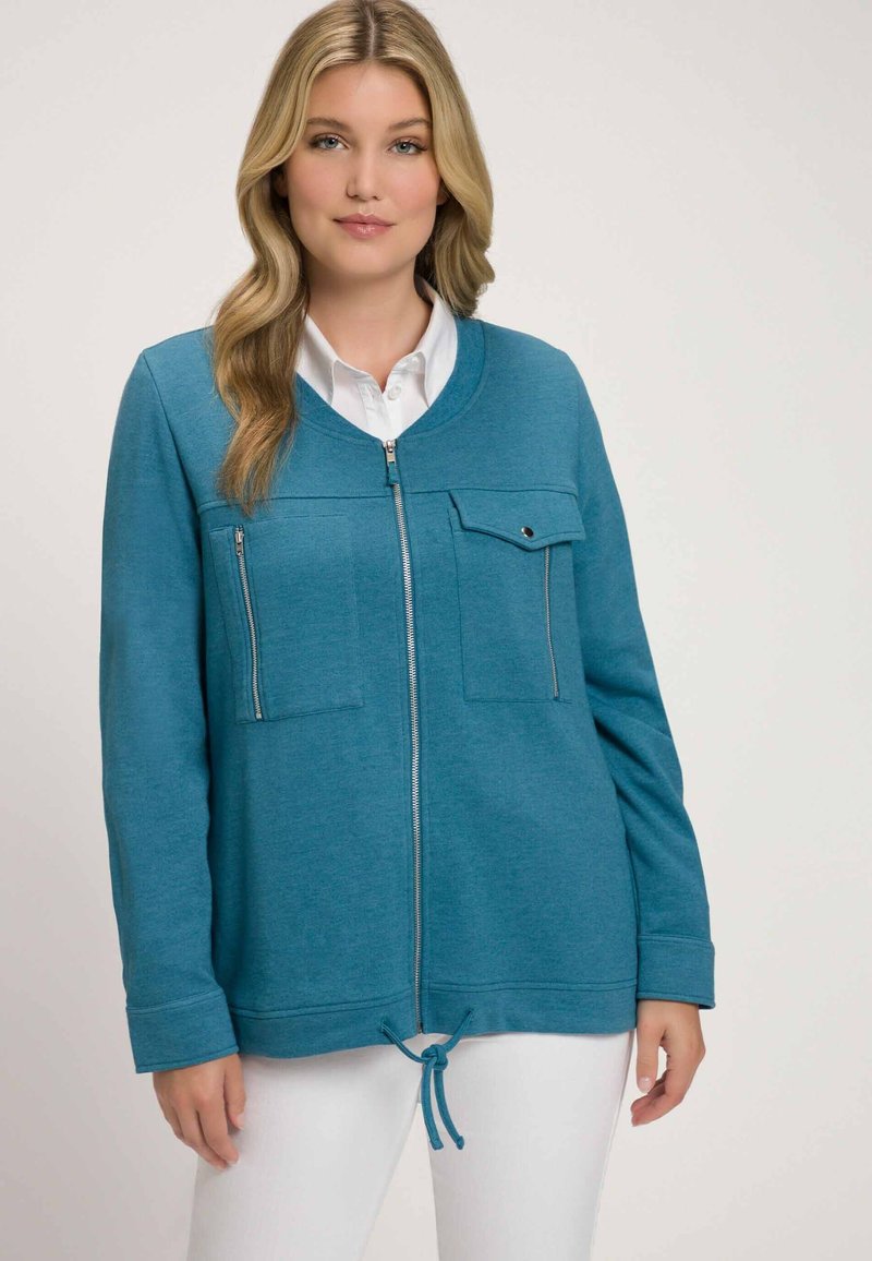 Ulla Popken Sweatjacke - blue/blau - Zalando.de