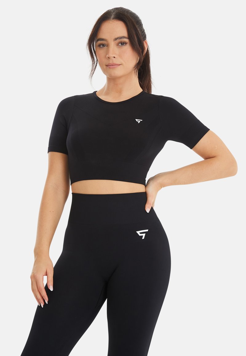 SQUATPROOF SWIFT SEAMLESS - Basic T-shirt - black - Zalando.ie
