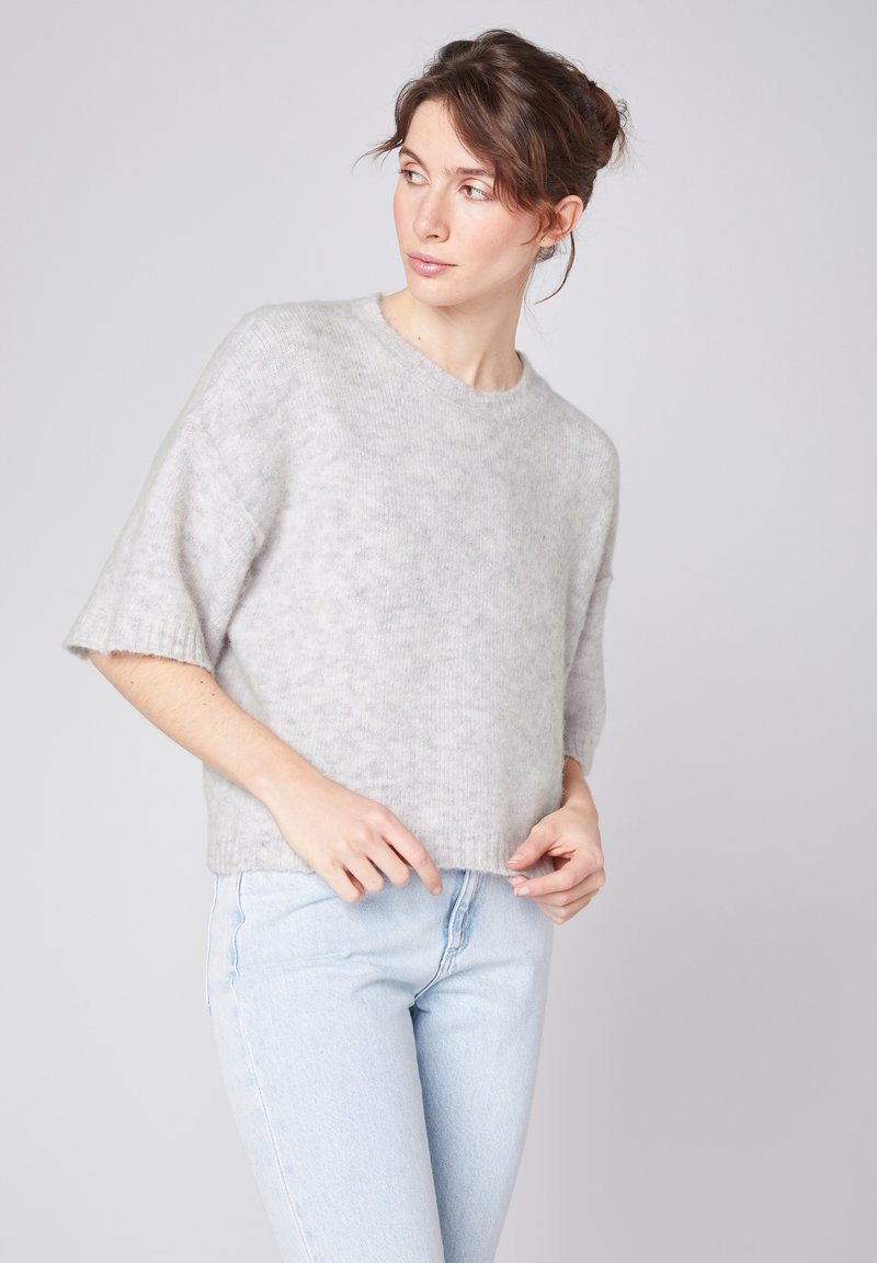 American Vintage EAST - Strickpullover - nuage chine/hellgrau-meliert - Zalando.de