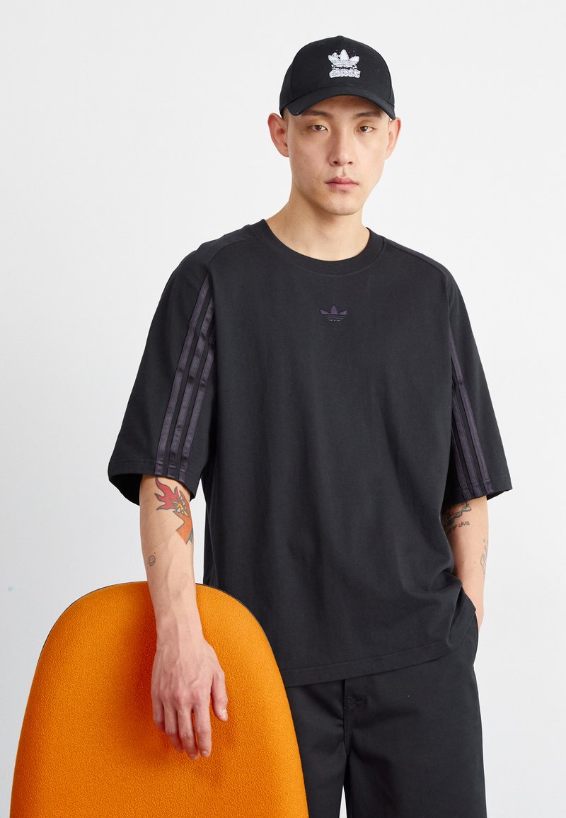 adidas Originals RAGLAN UNISEX - T-shirt print - black/zwart - Zalando.be