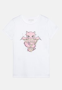 Guess JUNIOR - Print T-shirt - pure white/white - Zalando