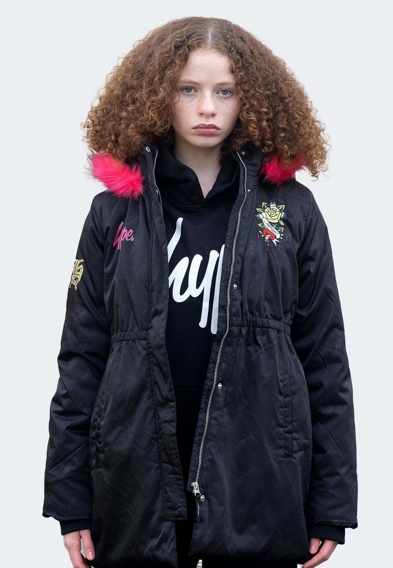 Hype PUFFER X ED HARDY TIGER - Winter coat - black - Zalando.ie
