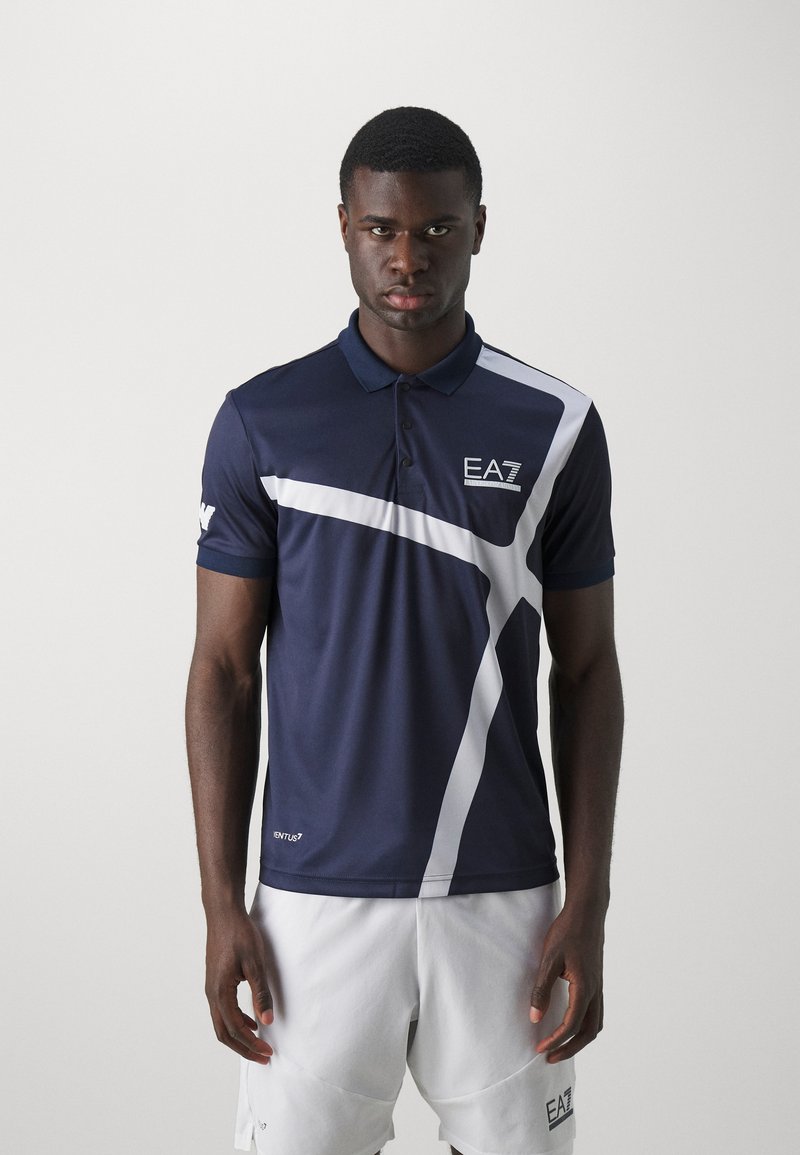 EA7 Emporio Armani TENNIS PRO GRAPHIC - Polo - navy blue/bleu marine - ZALANDO.FR