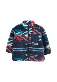 Next PATTERNED ZIP THROUGH - REGULAR FIT - Fleecejakke - navy blue/blå ...
