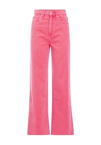 Cache Cache MIT HOHER TAILLE - Flared Jeans - rose vif/neonroze ...
