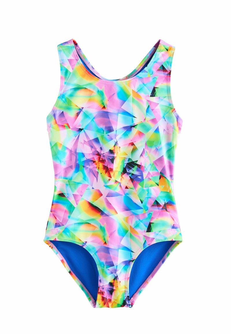 Next REGULAR FIT - SPORTS OPEN BACK - Swimsuit - multi abstract/blue ...