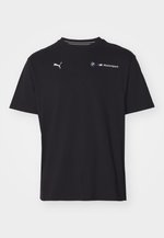 Puma BMW MMS ESS+ LOGO TEE - Print T-shirt - black - Zalando.co.uk