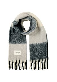 TOM TAILOR Schal - navy creme check/dunkelblau - Zalando.de