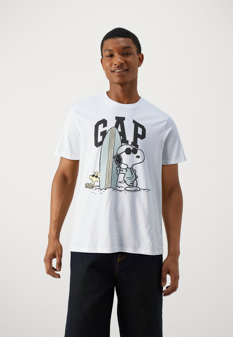 GAP JOE COOL SURF - Camiseta estampada - white/blanco - Zalando.es