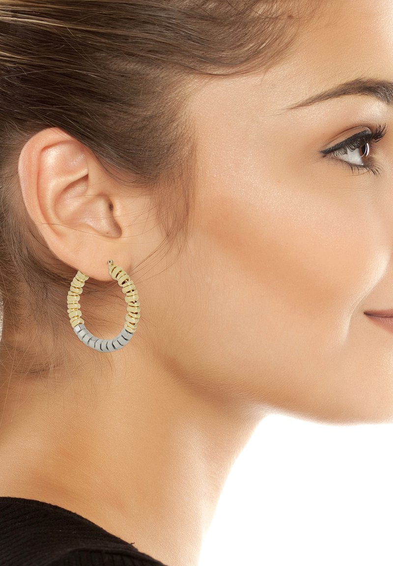 AllSaints HEXAGON BEAD HOOP - Oorbellen - open miscellaneous/meerkleurig - Zalando.be