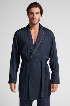 Intimissimi Bademantel - midnight blue/blau - Zalando.ch