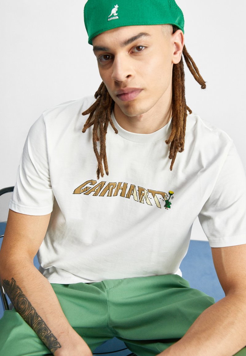Carhartt WIP DANDELION SCRIPT - Print T-shirt - white - Zalando.ie
