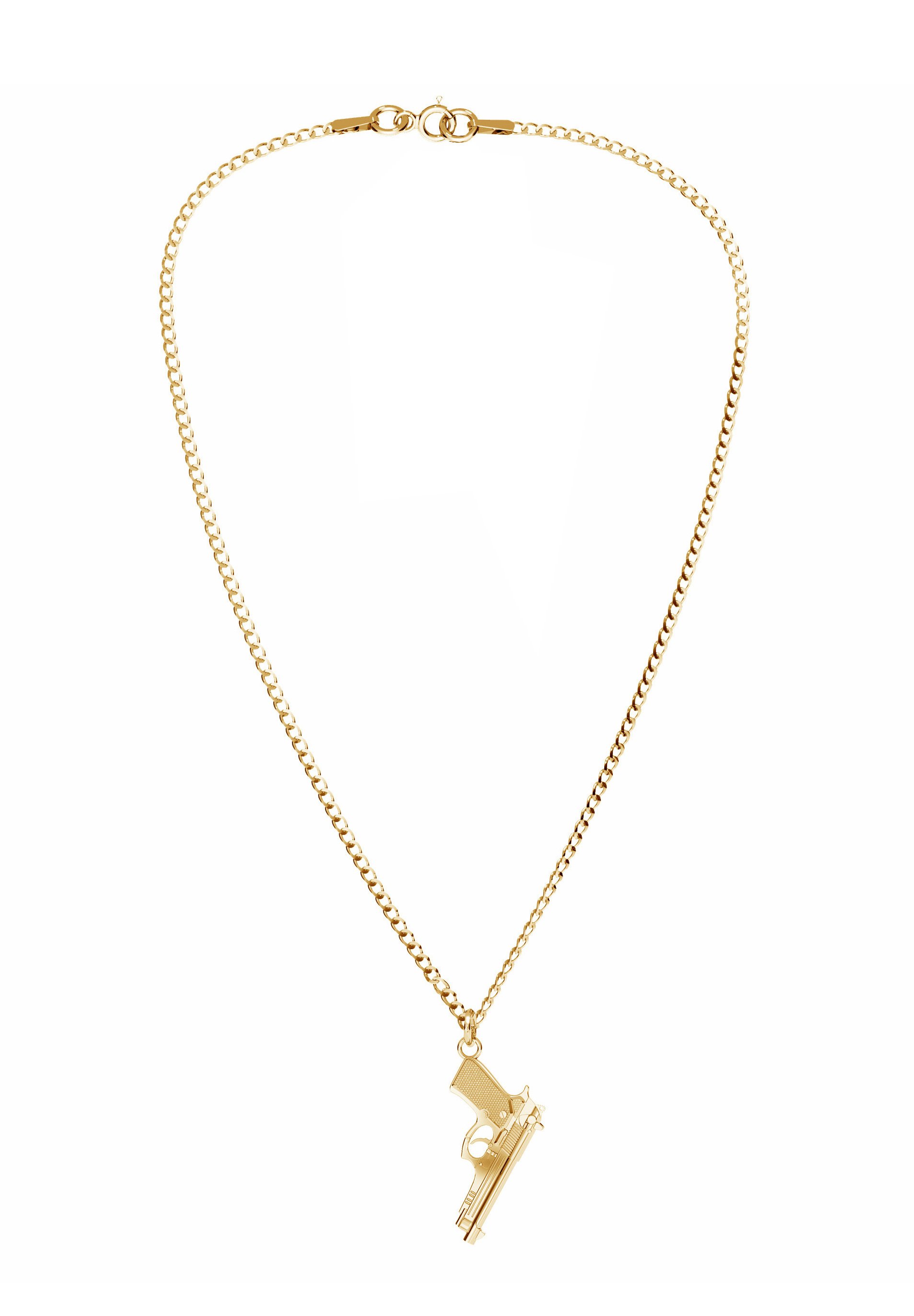 Saint laurent gun necklace store