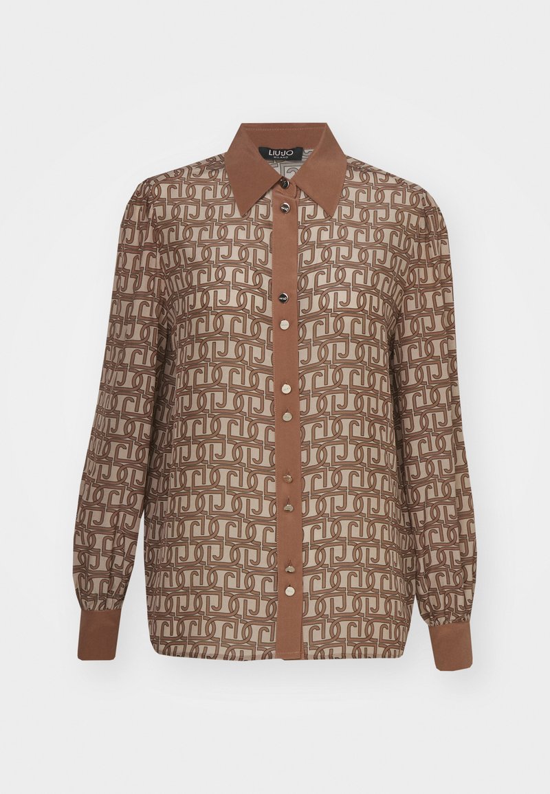 LIU JO CAMICIA MONOGRAM - Chemisier - beige - ZALANDO.FR