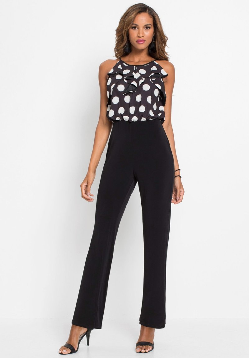 bonprix MIT NECKHOLDER BLUSE - Jumpsuit - schwarz - Zalando.ch