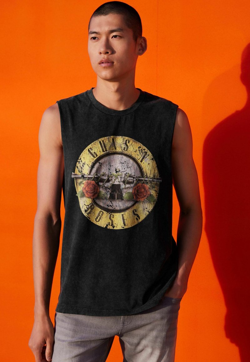 Next LICENSE VEST - Top - guns n roses charcoal grey/grau - Zalando.ch