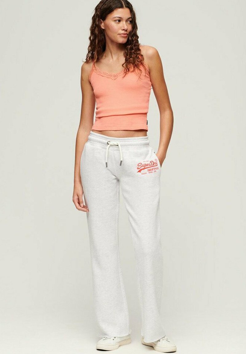 Superdry VINTAGE LOGO FLARE JOGGERS - Pantalon de survêtement - ice ...