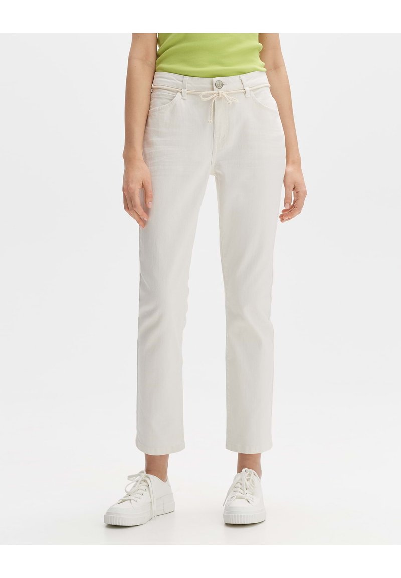 Opus BOYFRIEND LOUIS FRESH - Jeans Slim Fit - milk/weiß - Zalando.ch